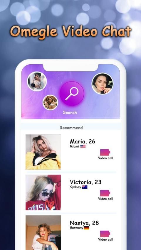 Omegle Video Chat App Android के लिए डाउनलोड - 9Apps